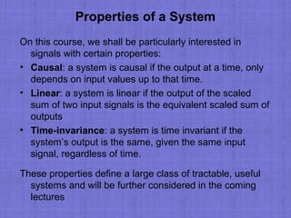 1. signal and systems basics | PPT | Physics | Science
