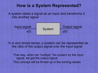 1. signal and systems basics | PPT | Physics | Science