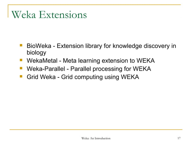 1.5 weka an intoduction | PPT