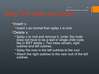 1.8 splay tree | PPT