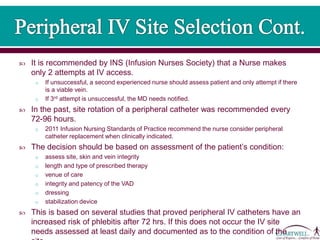 Peripheral Intravenous Line
