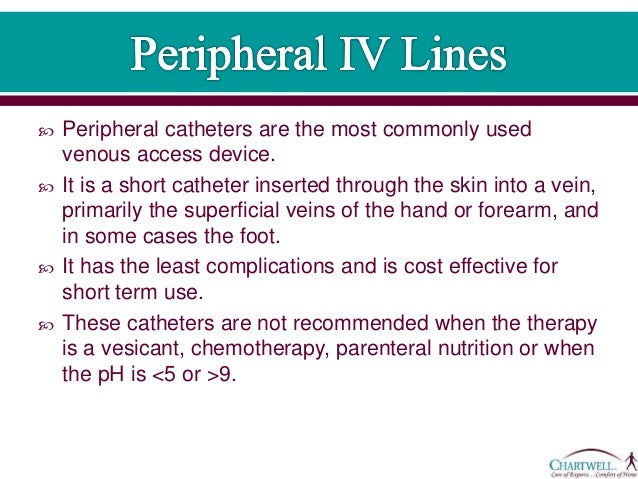 Peripheral Intravenous Line
