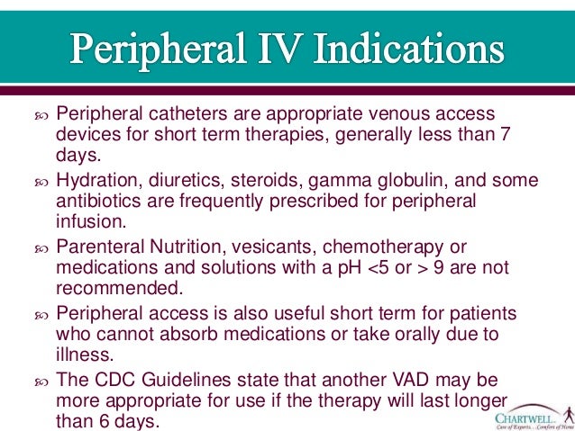 1. peripheral and midline iv lines
