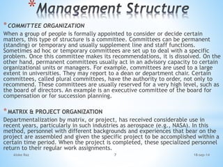 Management functions and structure | PPTX