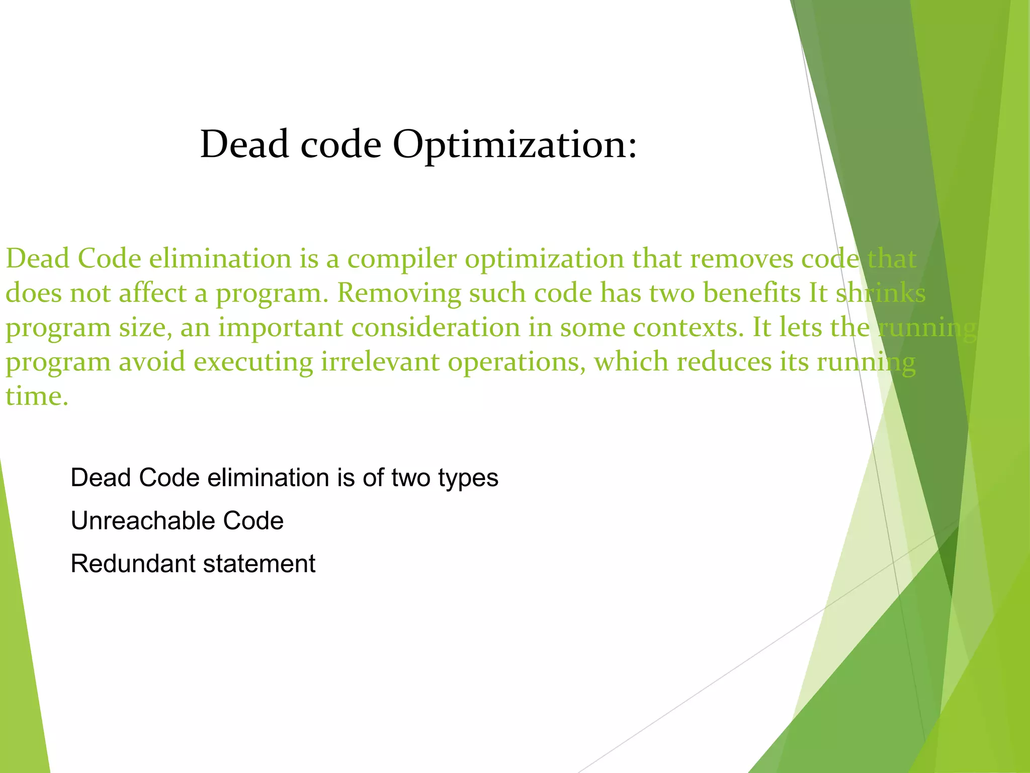 code optimization | PPT