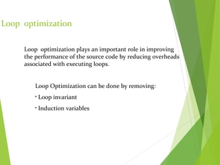 code optimization | PPT