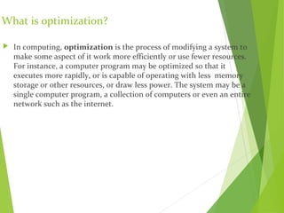 code optimization | PPT