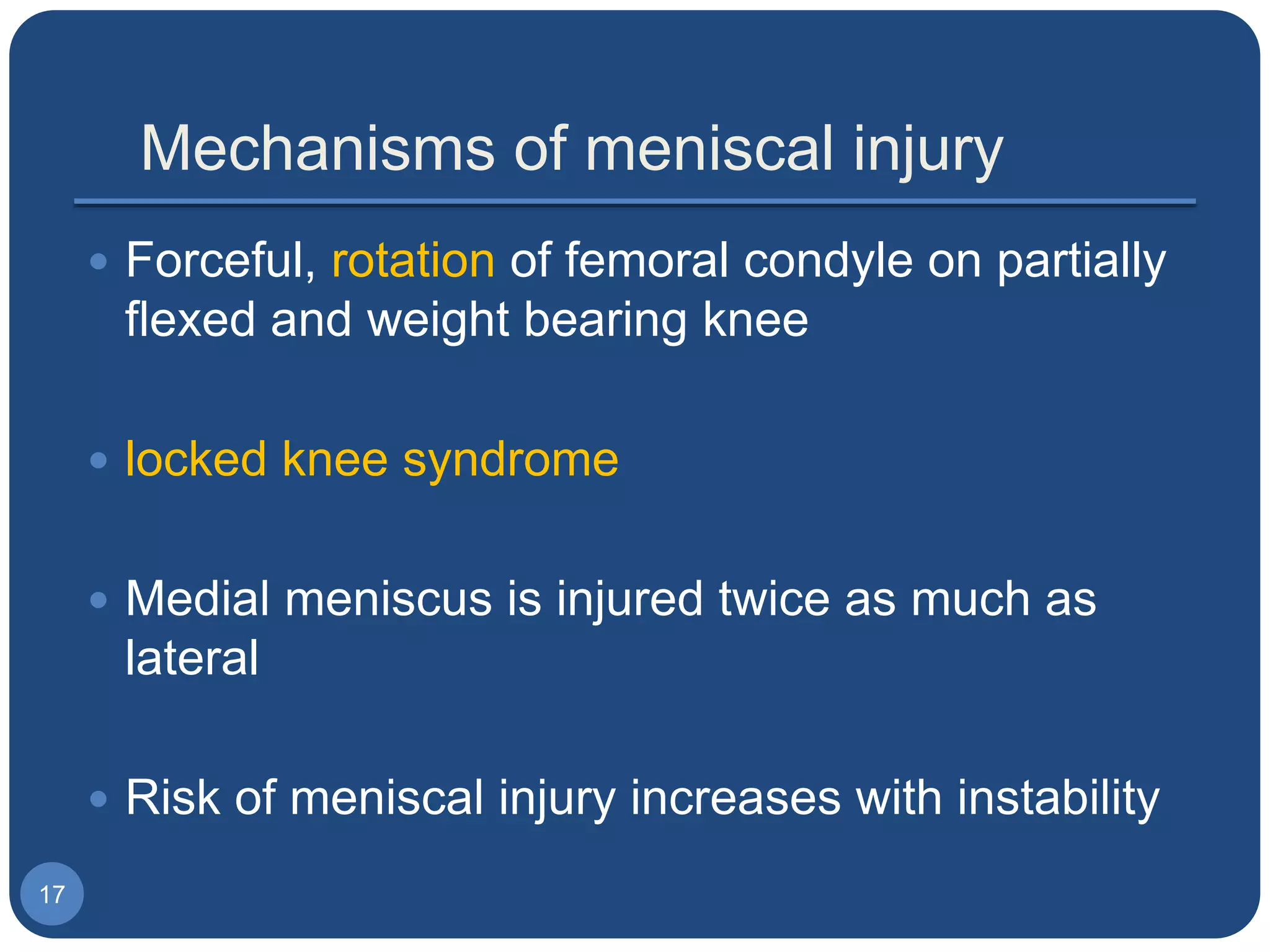 1. biomechanics of the knee joint basics | PPTX