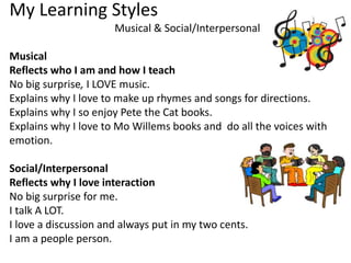 1.3 learning styles project | PPTX