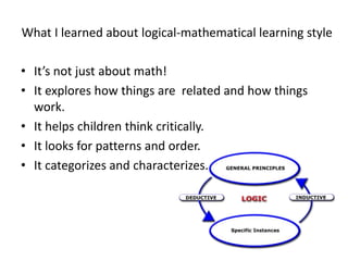 1.3 learning styles project | PPTX