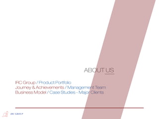 IRC Group in logistics | PPT