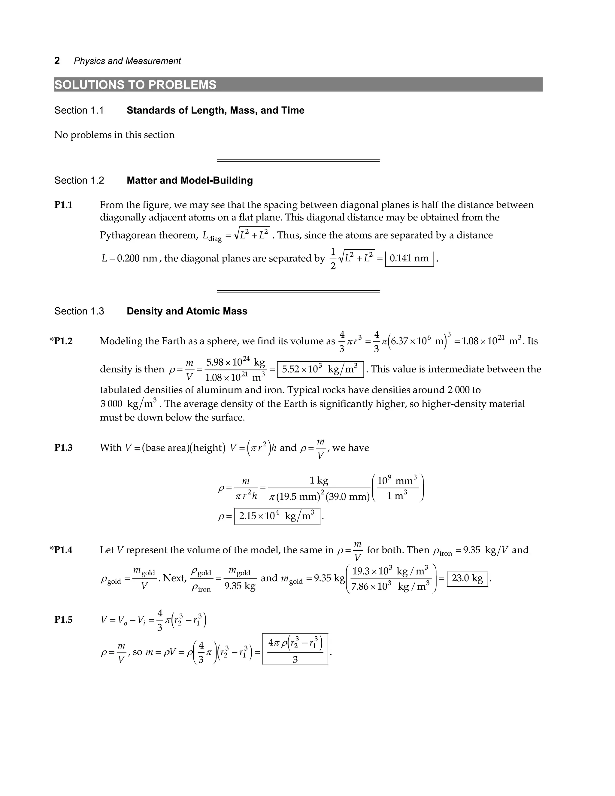 1.2 solutions serway physics 6th edition | PDF