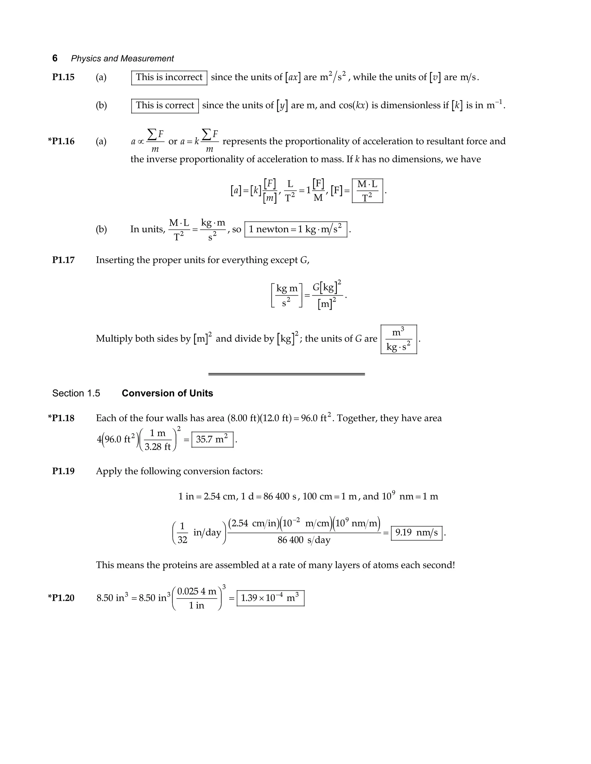 1.2 solutions serway physics 6th edition | PDF