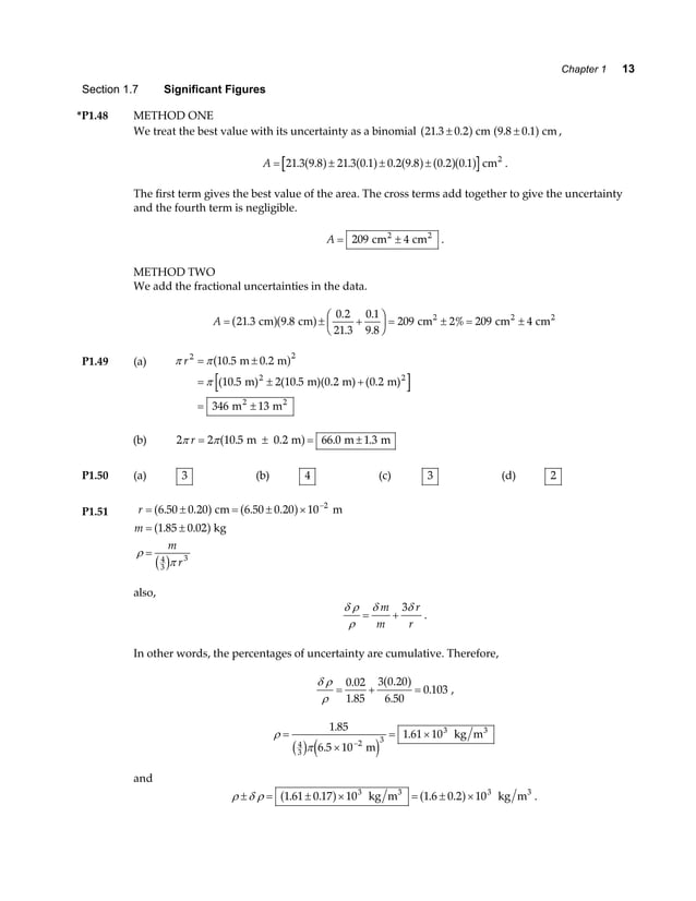 1.2 solutions serway physics 6th edition | PDF