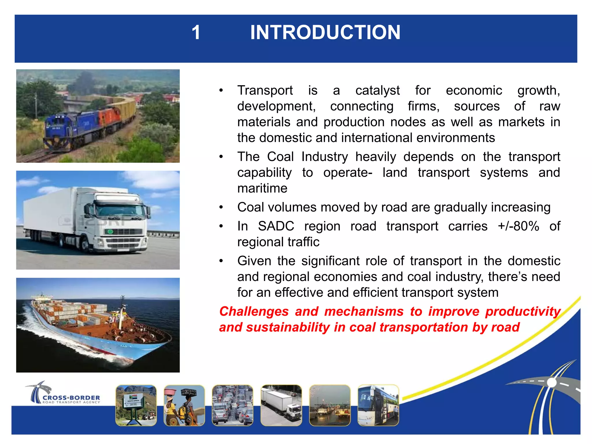 Enhancing productivity and sustainability in the transportation of coal ...