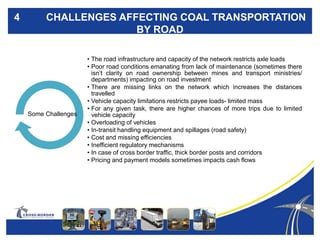 Enhancing productivity and sustainability in the transportation of coal ...