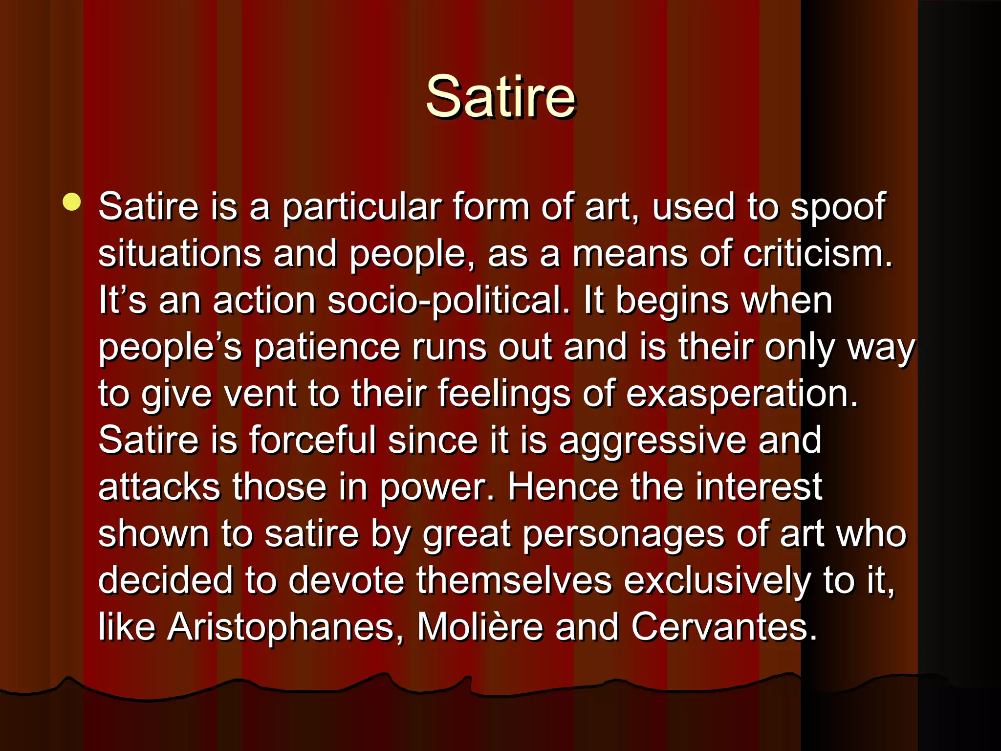1. the subtle differences between humour, satire and making.. by nef | PPT