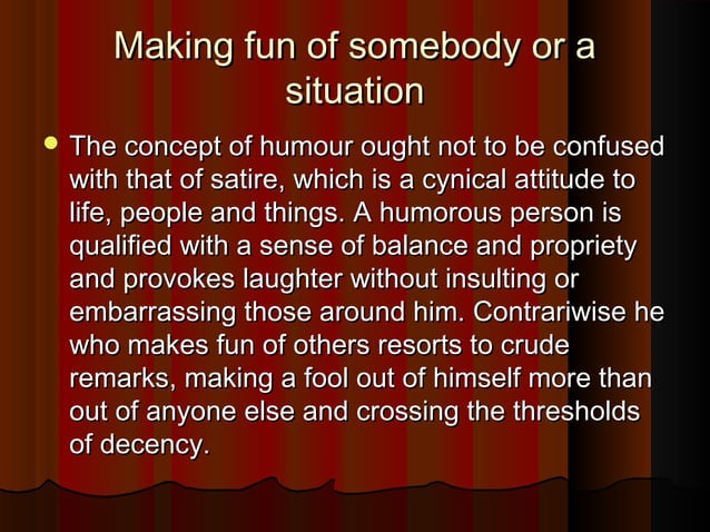 1. the subtle differences between humour, satire and making.. by nef | PPT