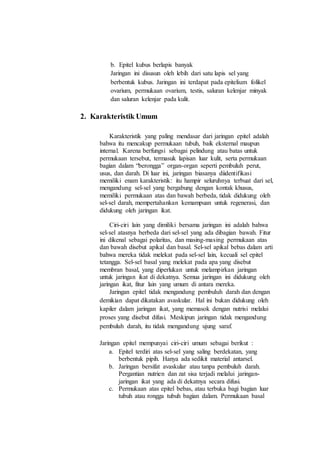Jaringan Epitel | DOCX