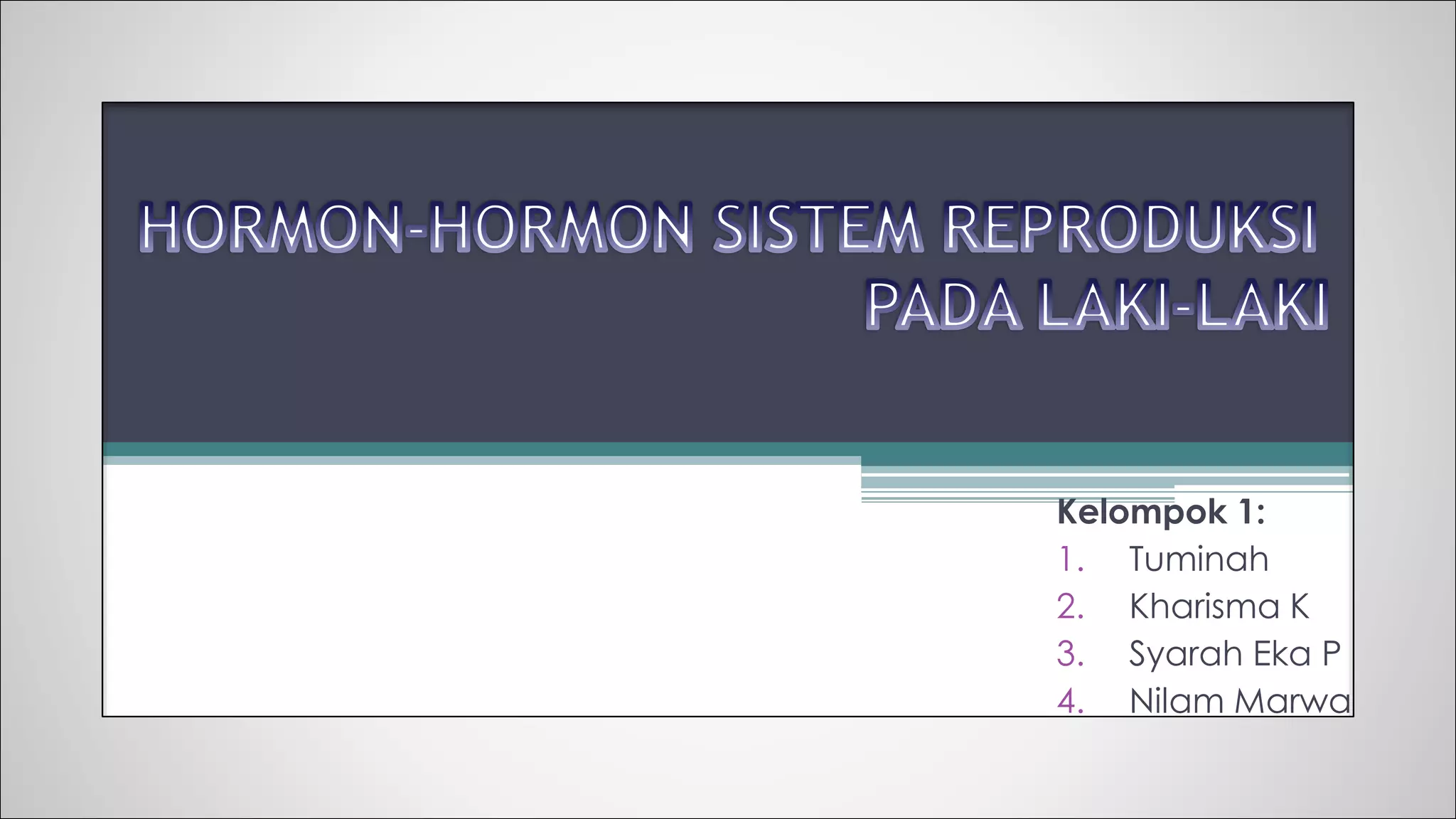Hormon Reproduksi pada Pria | PPTX