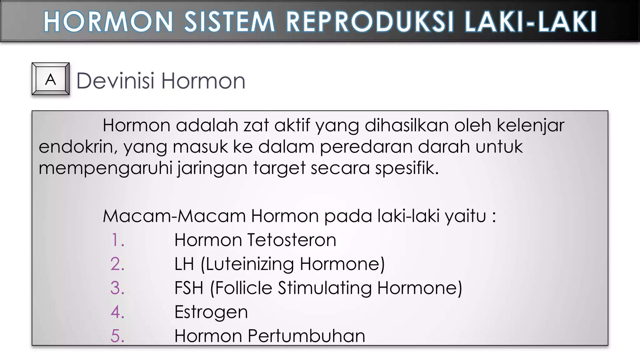 Hormon Reproduksi pada Pria | PPTX