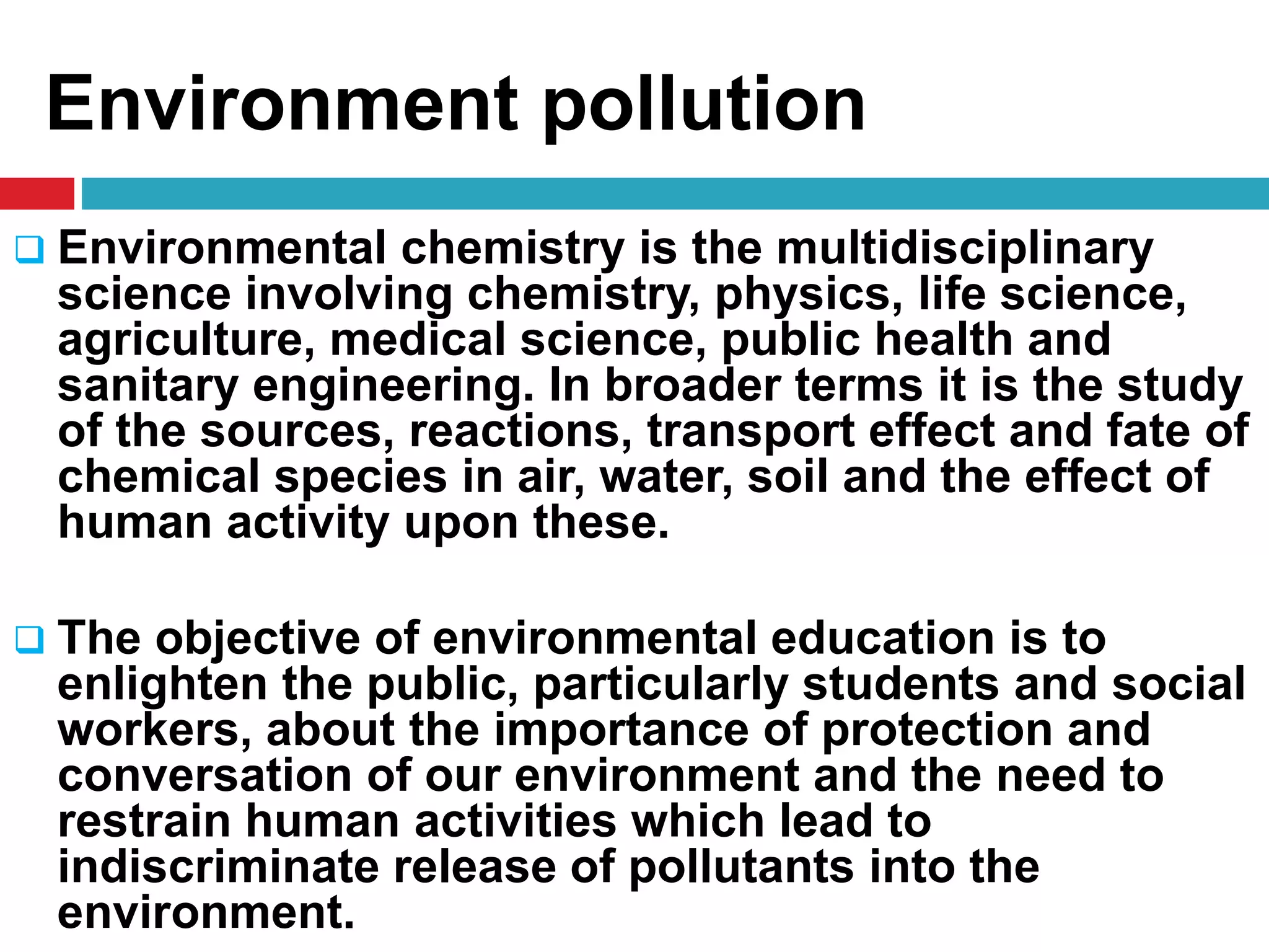 Environmental pollution | PPTX