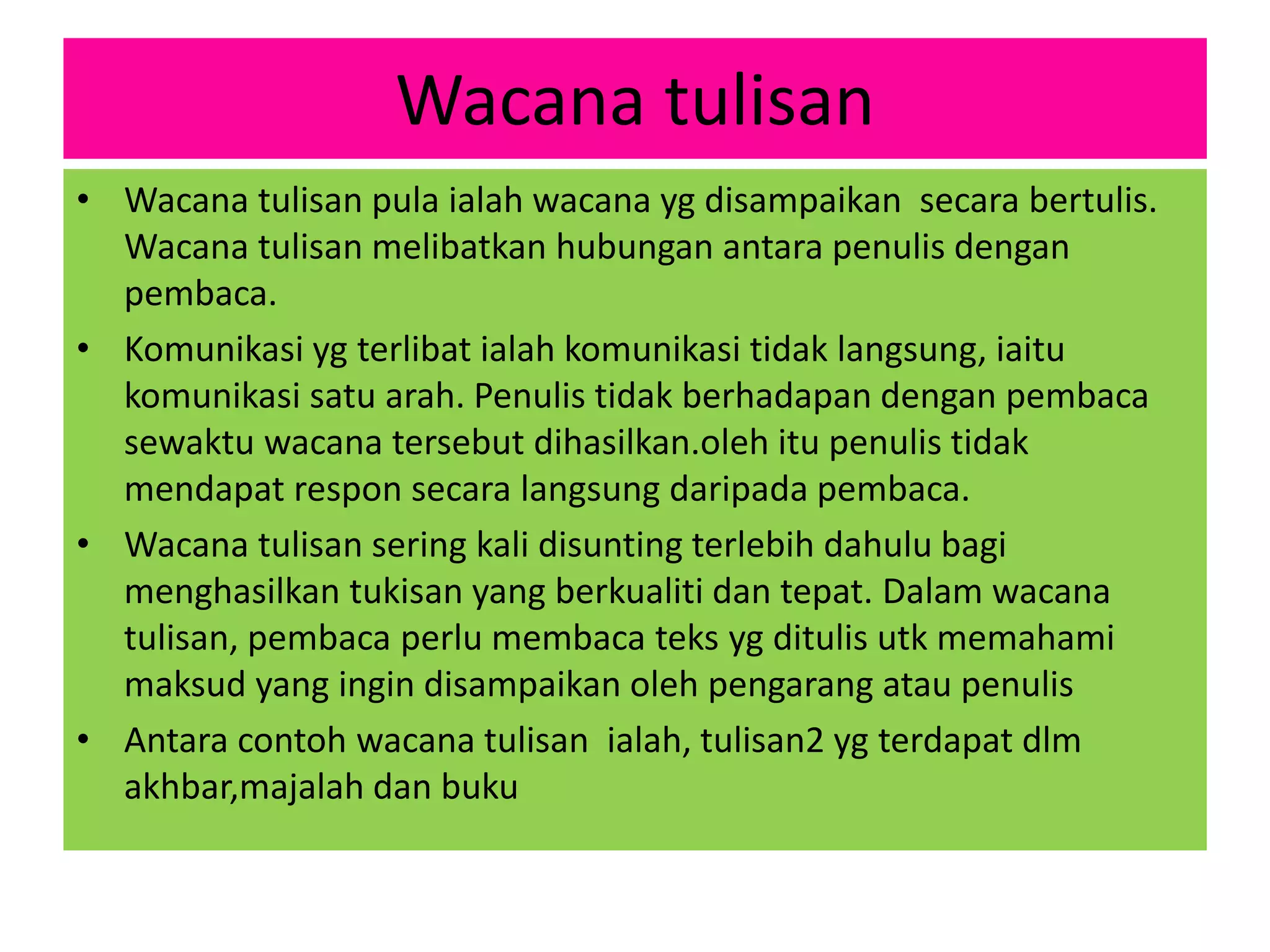 Bahasa melayu Sem 3 F6 (wacana) | PPTX