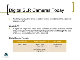 Intro To The Digital SLR | PPTX