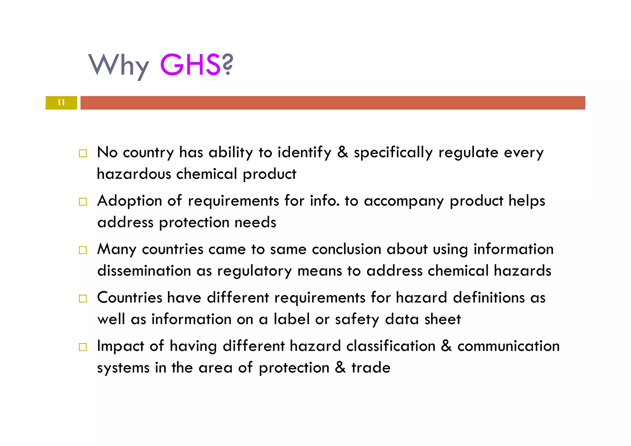 Globally Harmonized System of Classification and Labelling of Chemicals ...