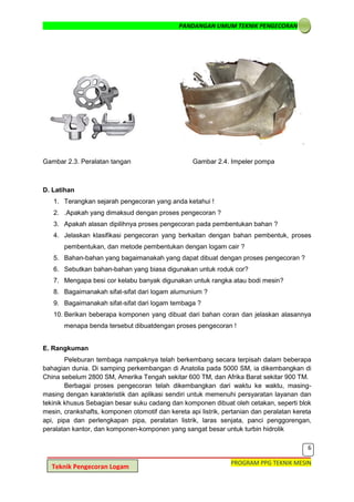 1. pengecoran logam | PDF