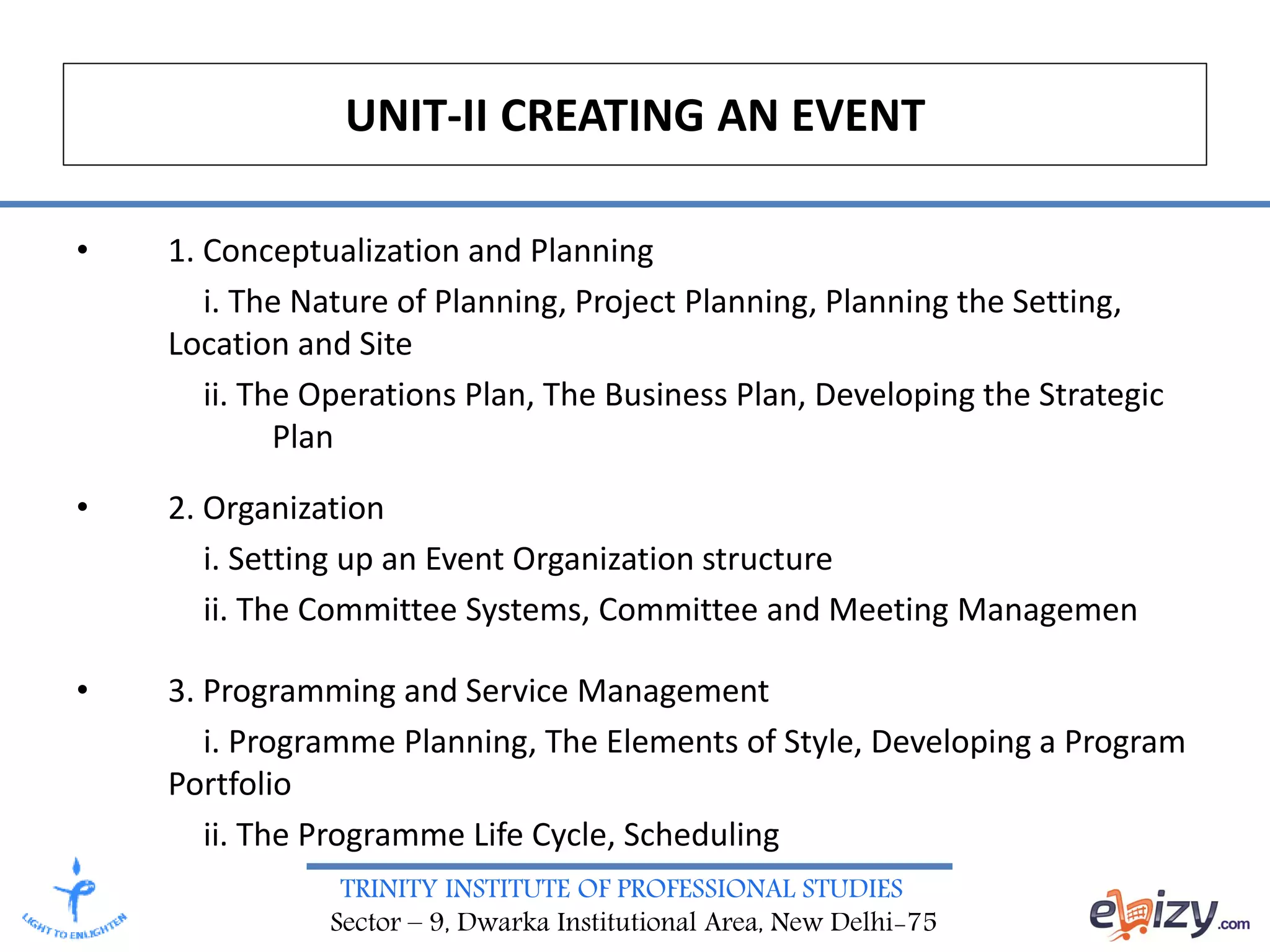 Event Management- Methods & Principles | PDF
