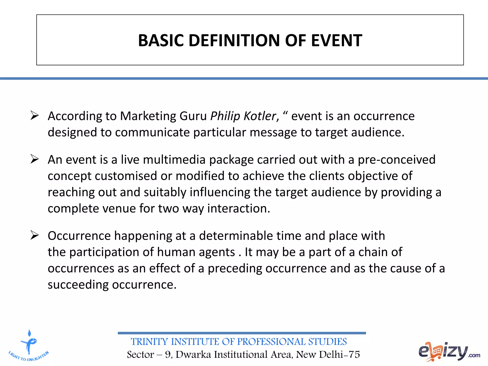Event Management- Methods & Principles | PDF