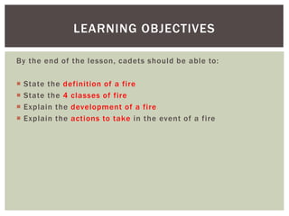 1.1.1 basic concept & behaviour of fire | PPTX