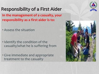 1.3.1 introduction to first aid | PPT