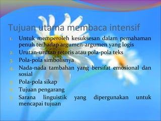 1.membaca intensif | PPT