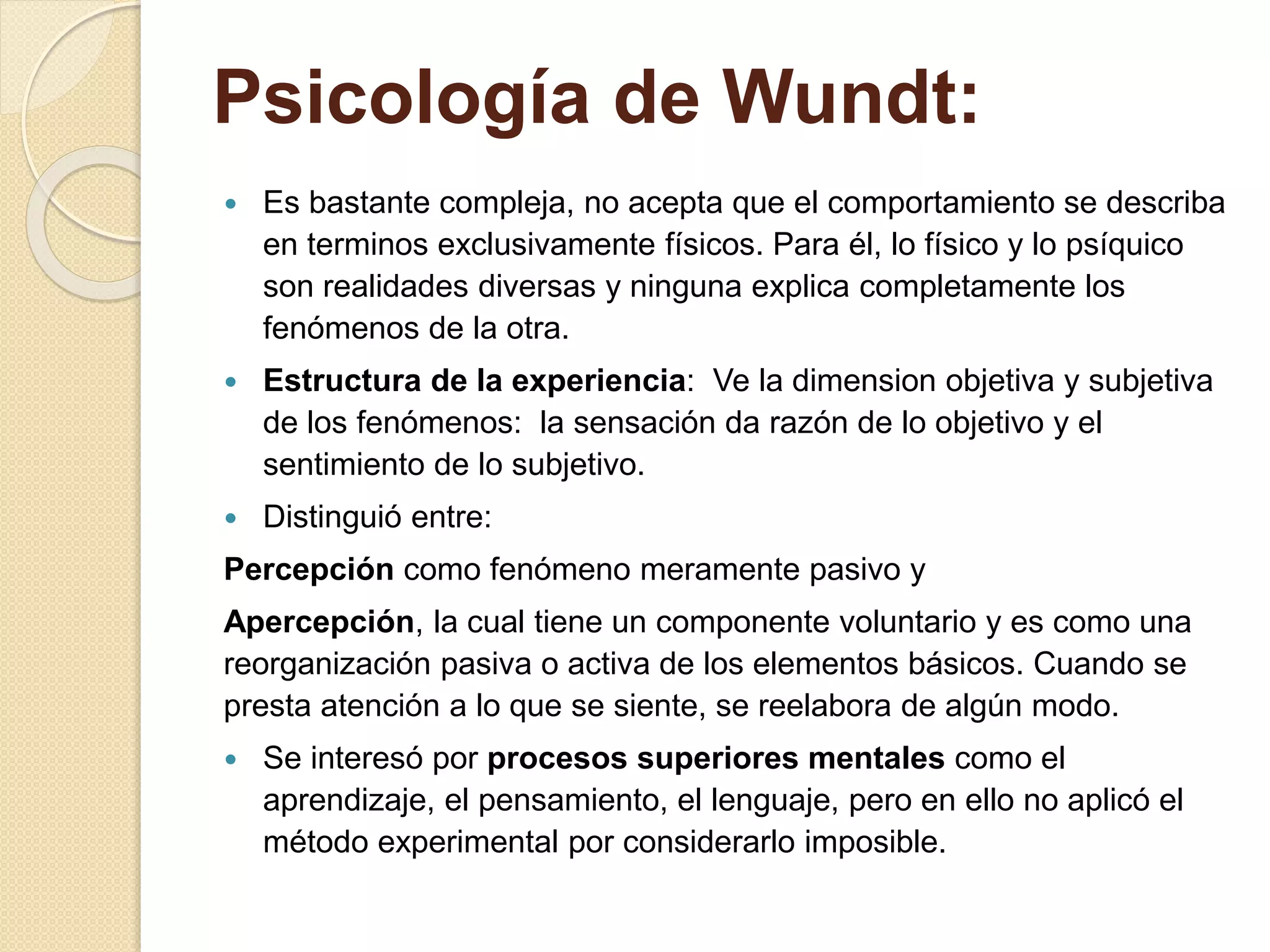 Wilhelm Wundt y la psicología experimental | PPTX | Science