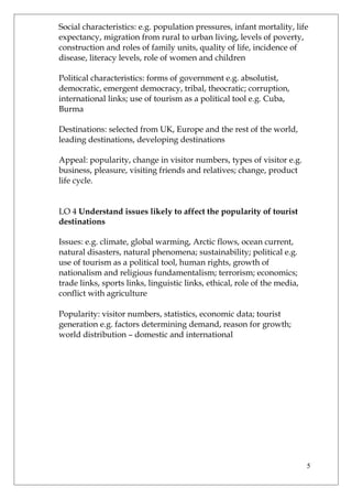 1. assignment brief tourist destination | DOC