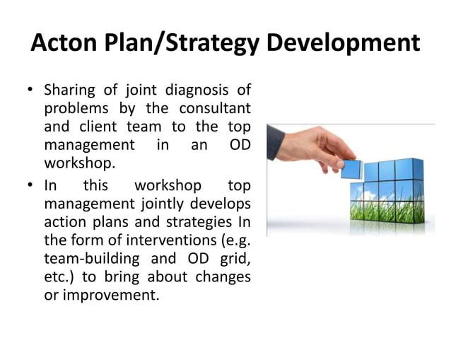 OD process - Operational components of OD - Organizational Change and ...