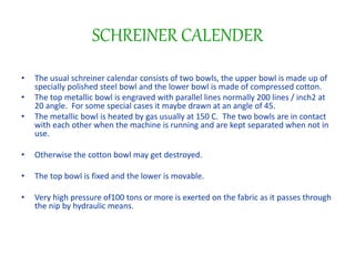 Calendering | PPTX