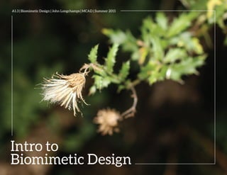 Intro to Biomimetic Design | PDF