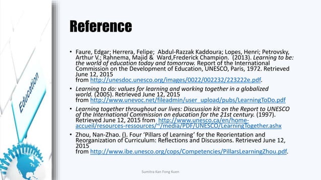 UNESCO four pillars of education | PPTX