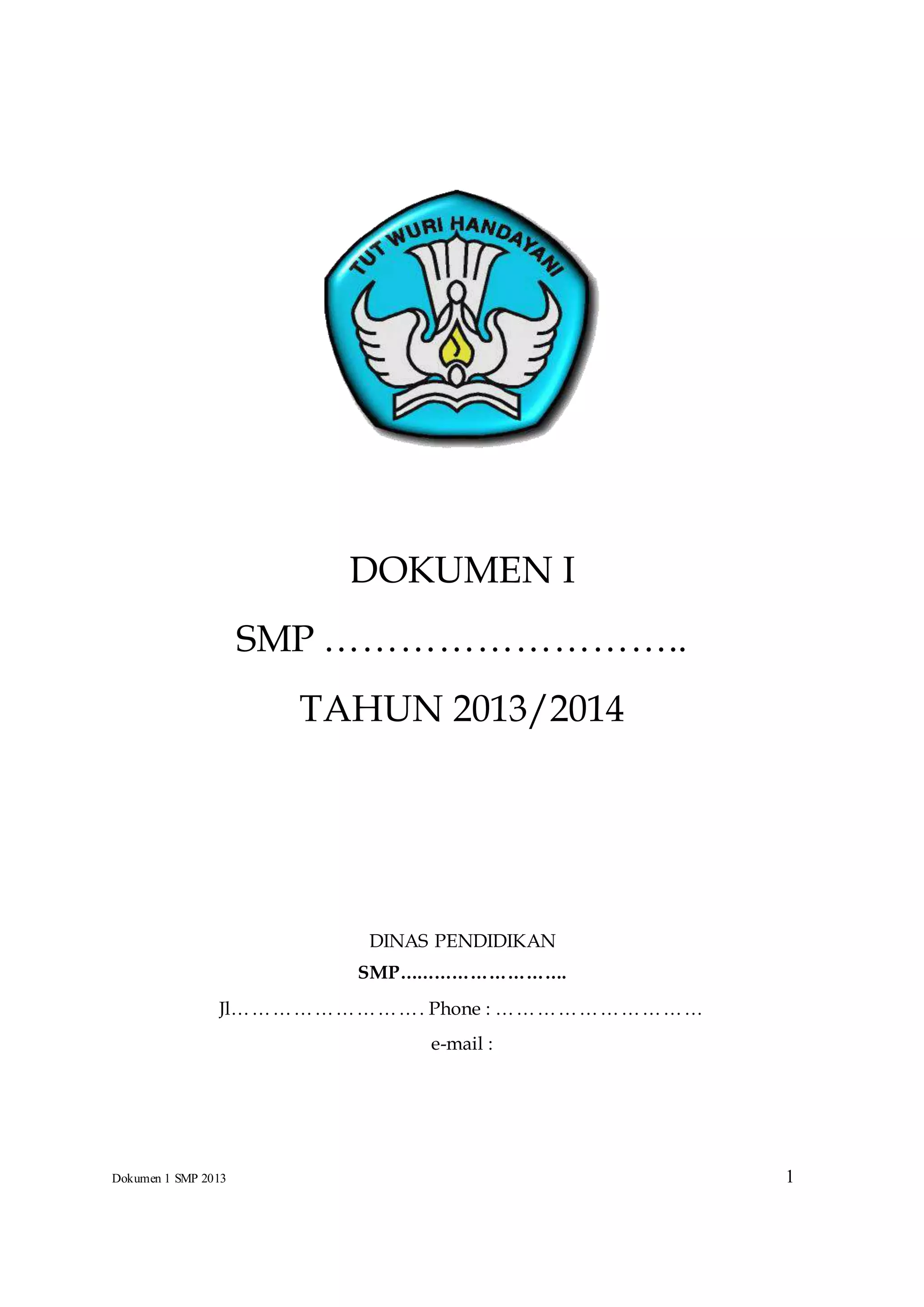 1. daftar isi dokumen i smp | DOCX