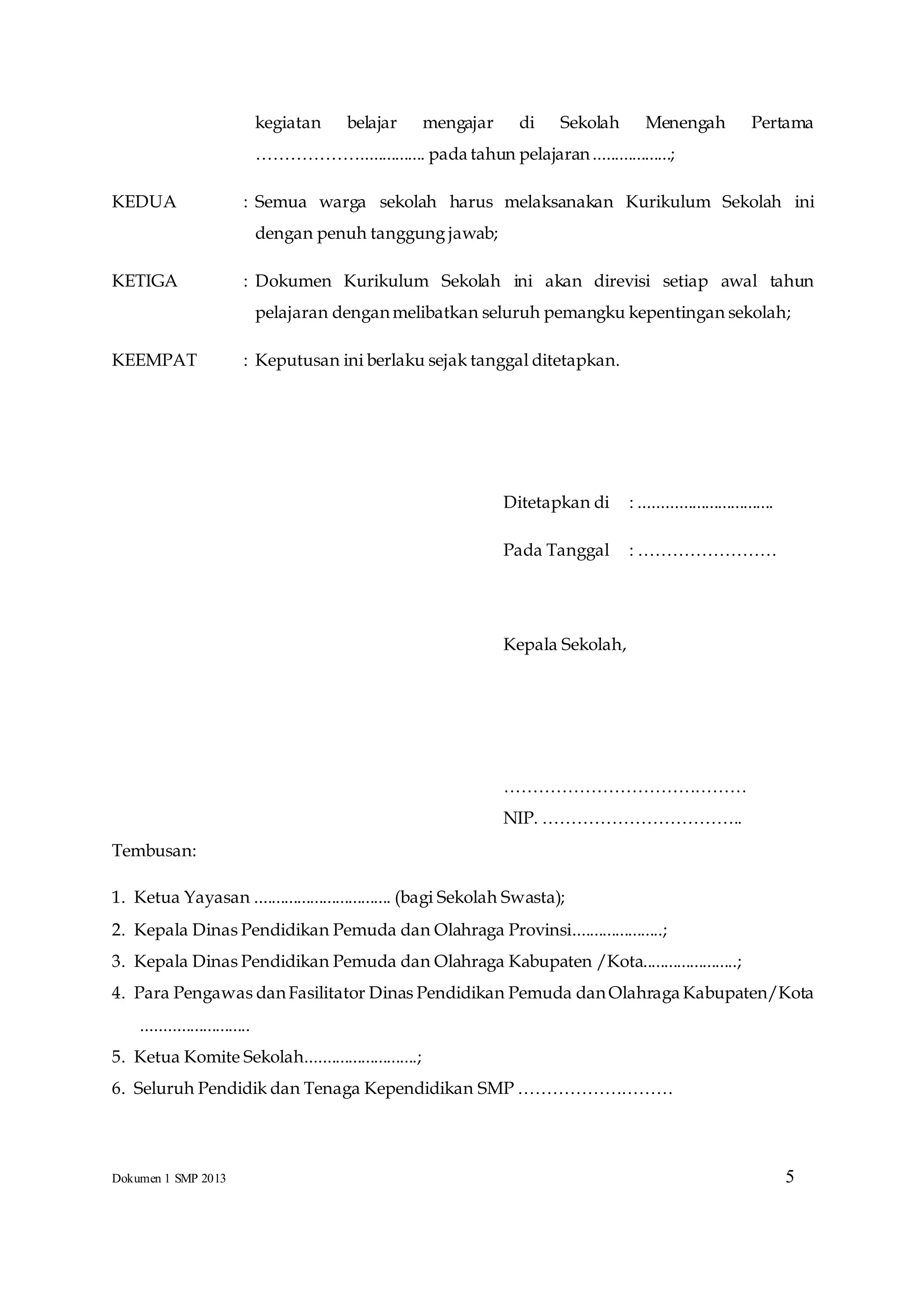 1. daftar isi dokumen i smp | DOCX