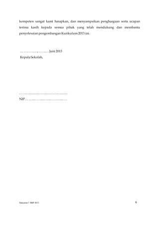 1. daftar isi dokumen i smp | DOCX