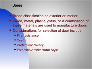 1. doors and windows | PPT