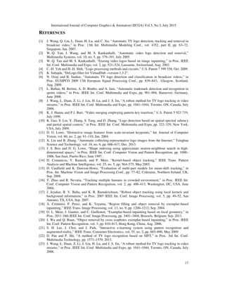 AUTOMATIC DETECTION OF LOGOS IN VIDEO AND THEIR REMOVAL USING INPAINTI | PDF