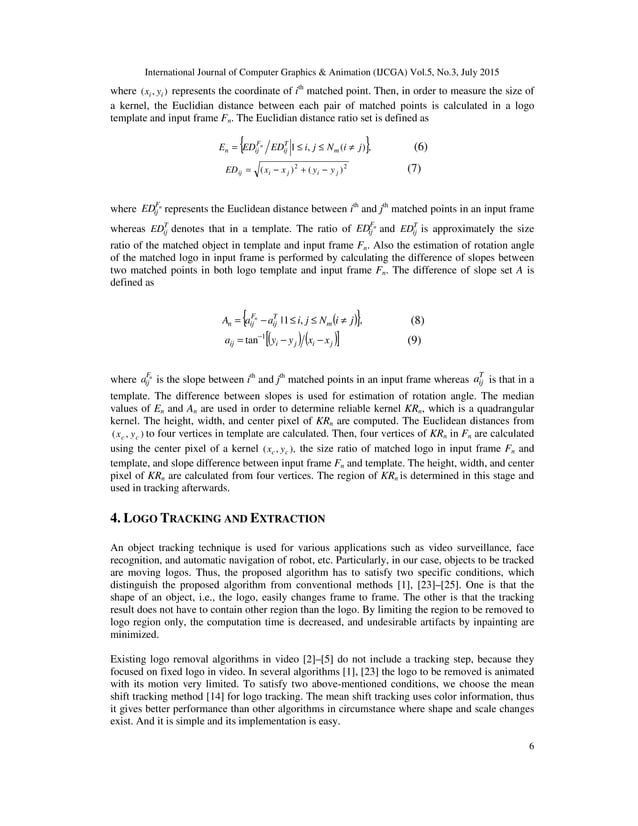 AUTOMATIC DETECTION OF LOGOS IN VIDEO AND THEIR REMOVAL USING INPAINTI | PDF