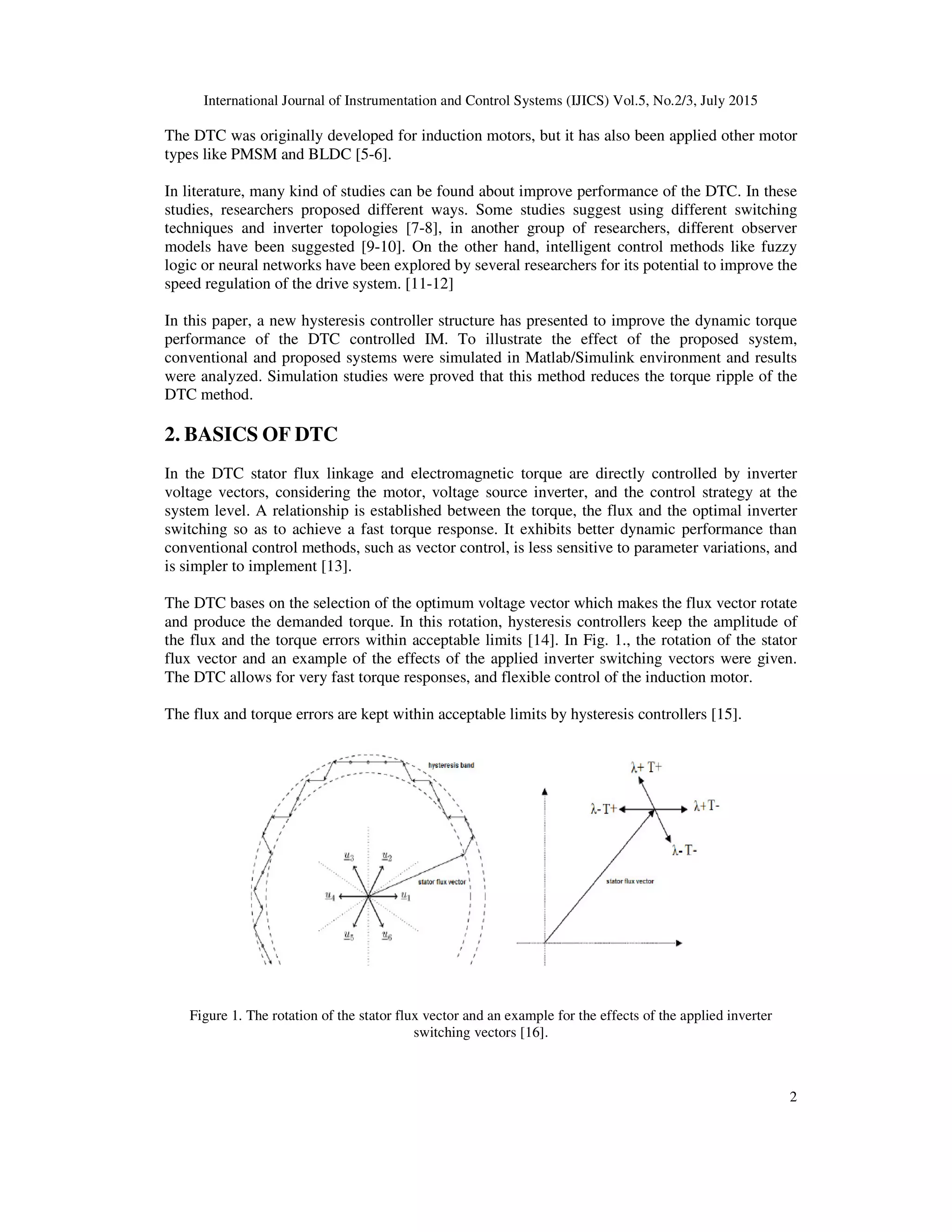 Adaptive Bandwidth Approach On Dtc Controlled Induction Motor Pdf
