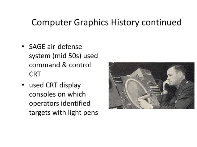 History of Computer Graphics | PPTX | Computing | Technology & Computing