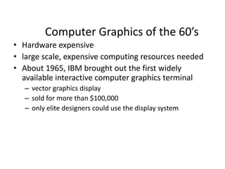 History of Computer Graphics | PPTX